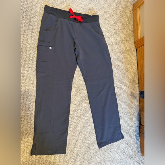 Figs | Pants & Jumpsuits | Figs Womens Cargo Pants Dark Gray With Red ...